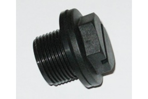 Bouchons plastiques filetés + joints