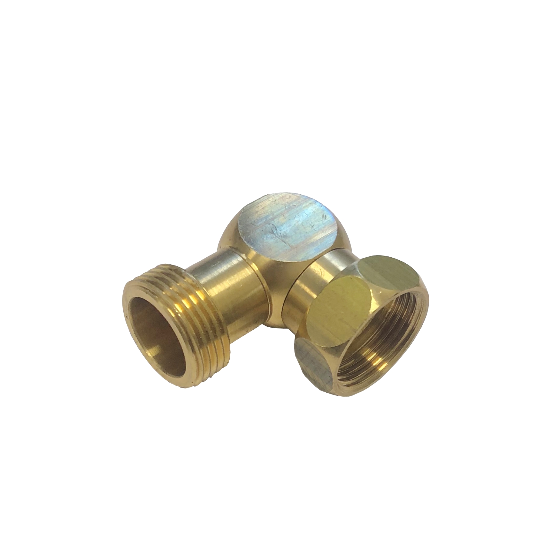Raccord tournant coudé en laiton MF 3/4"